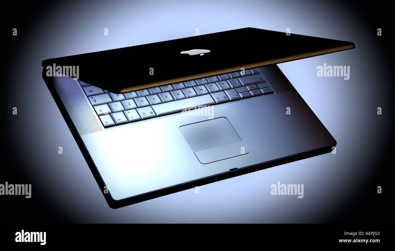 White And Blue Apple Laptop