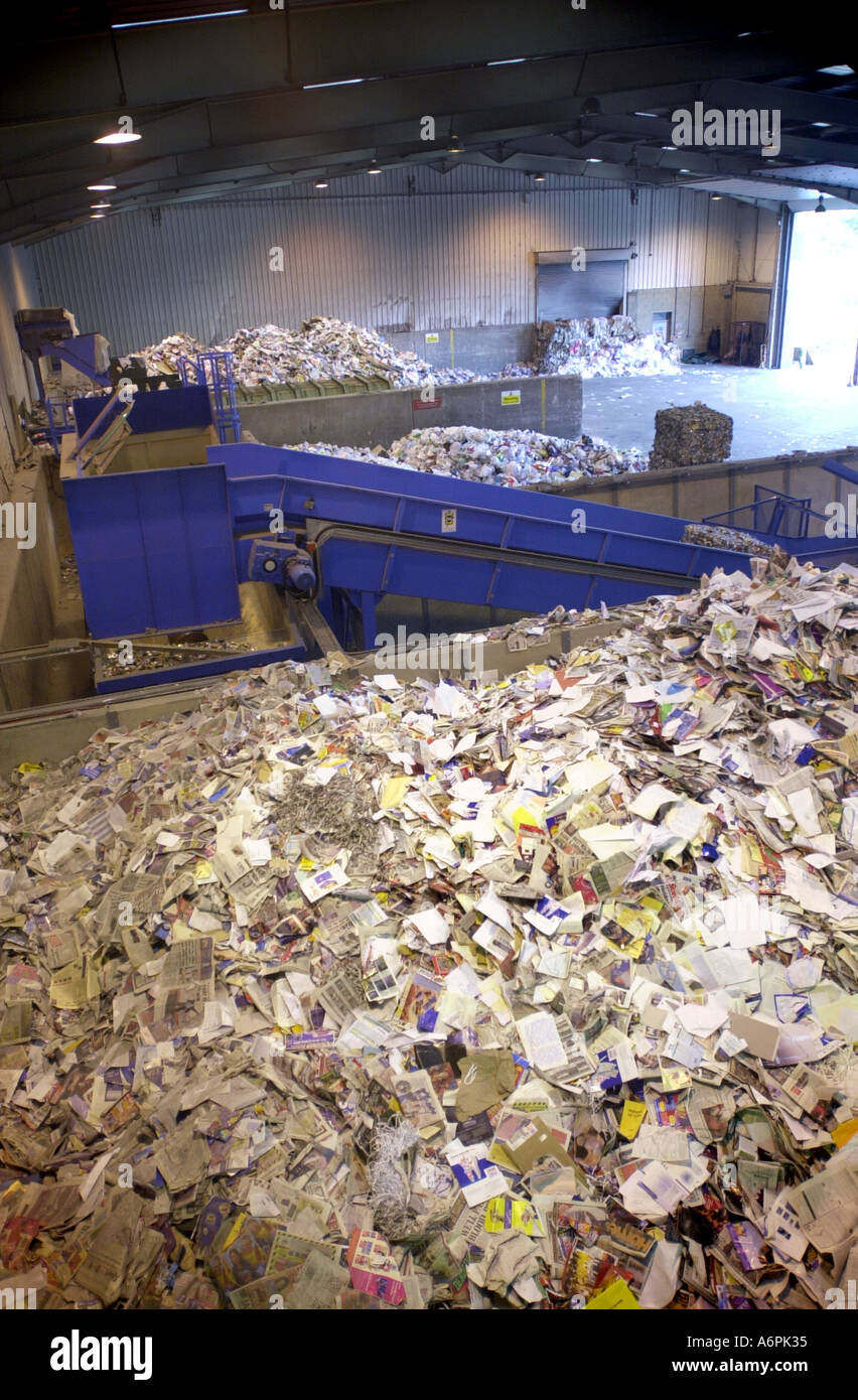 Recycling plant UK Stock Photo - Alamy