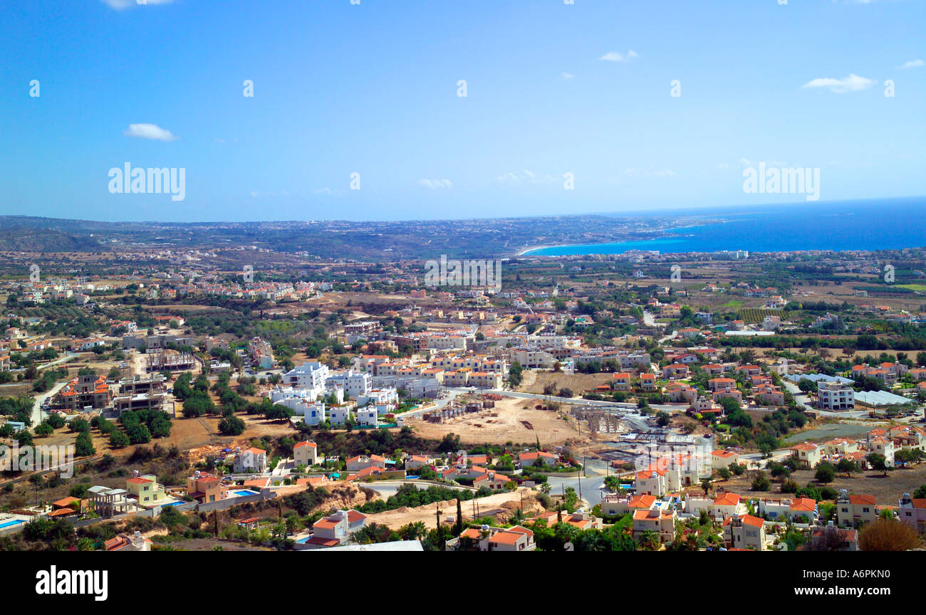 THE TOWN OF PATHOS IN CYPRUS INCLUDING THE SEA Stock Photo - Alamy