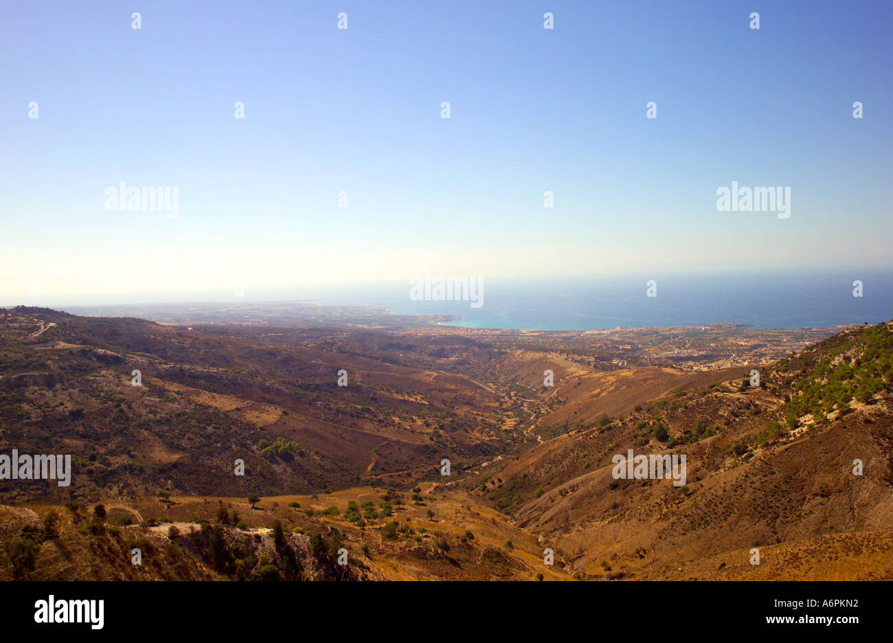 LANDSCAPE OF VALLEY IN CYPRUS Stock Photo - Alamy