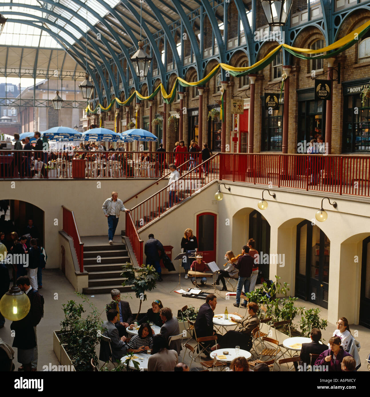 Inside The Piazza Covent Garden West End London UK Europe Stock Photo ...