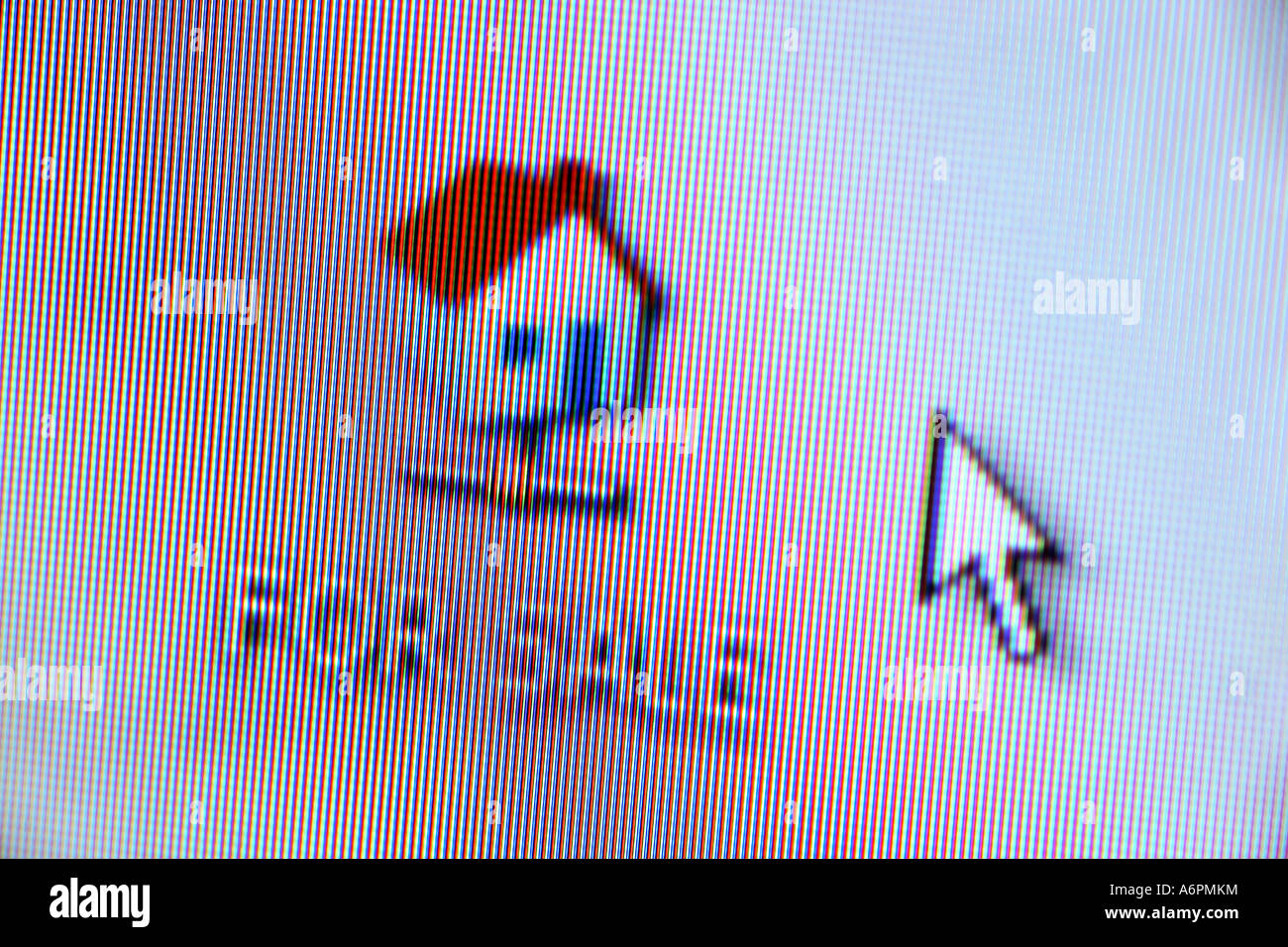 Computer home symbol with ‘for sale’ caption Stock Photo - Alamy