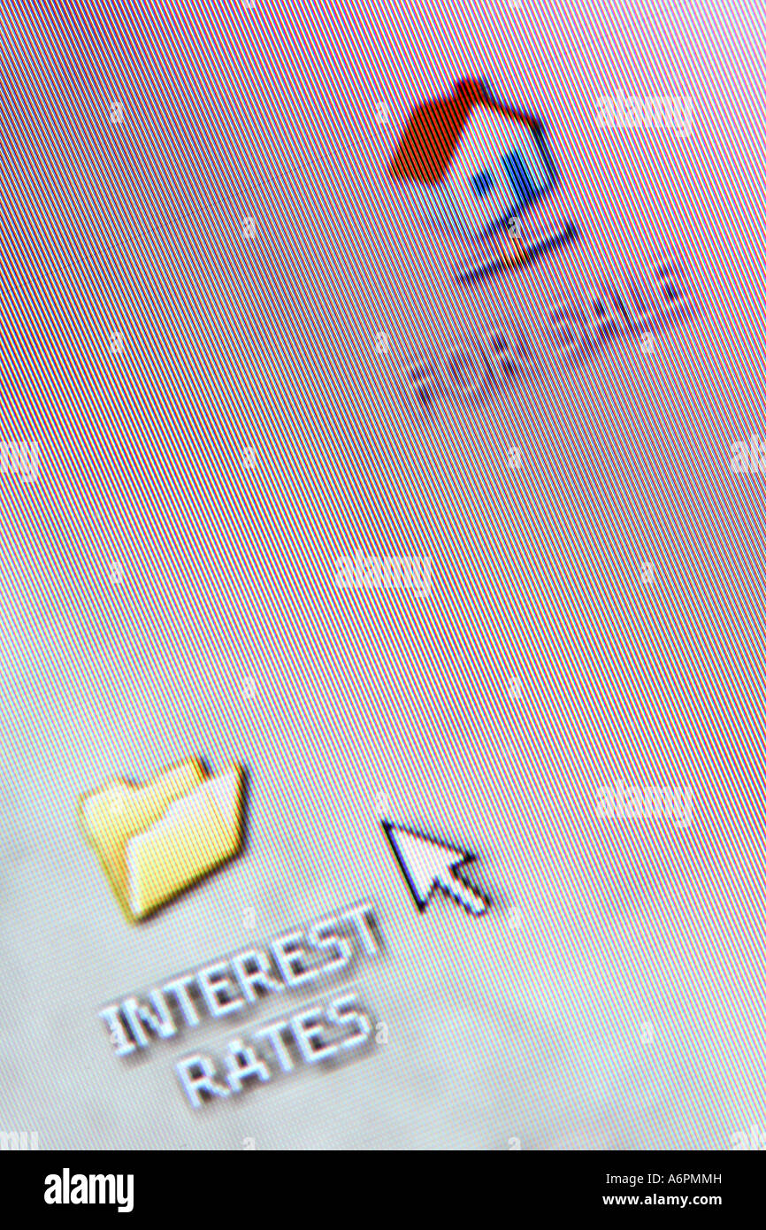 Computer symbols of house and file Stock Photo - Alamy