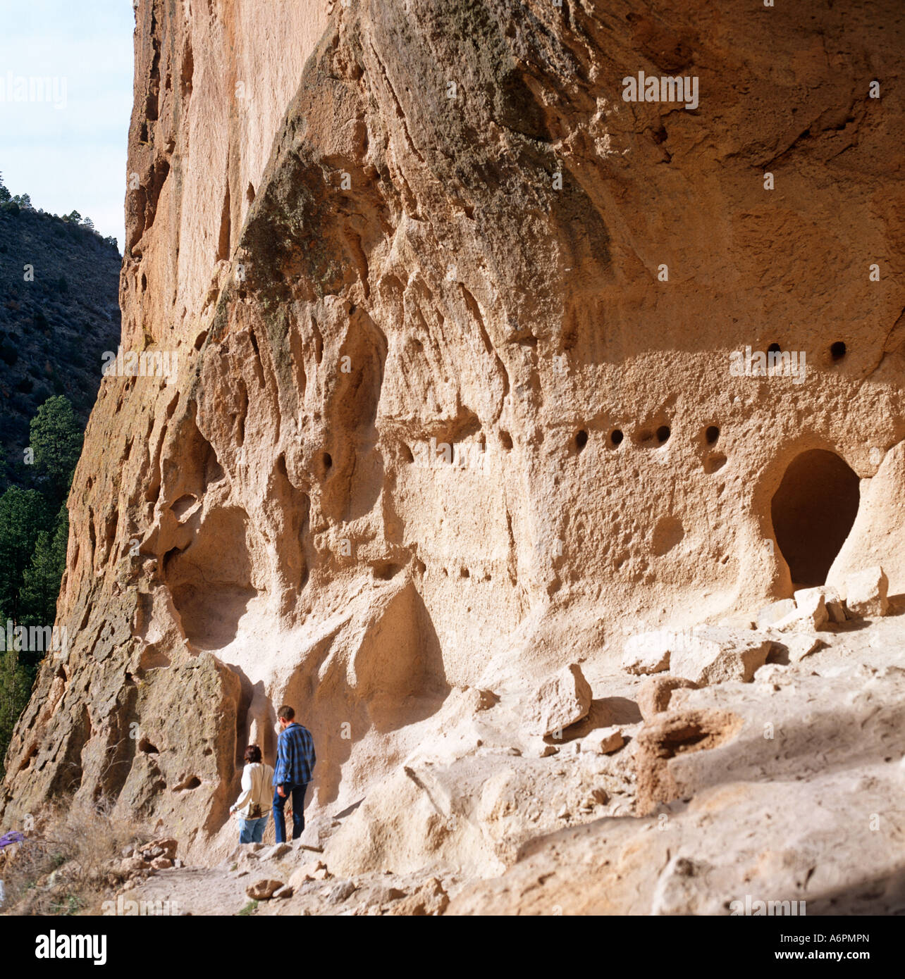 Puye Cliff Dwellings New Mexico USA Stock Photo - Alamy