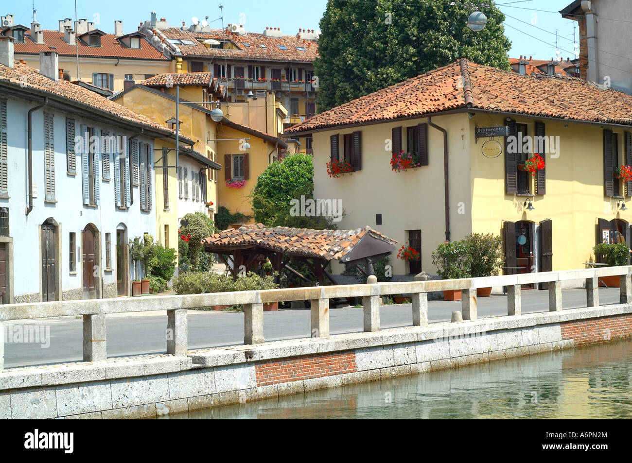 Milan, Naviglio, Canale Grande Stock Photo - Alamy