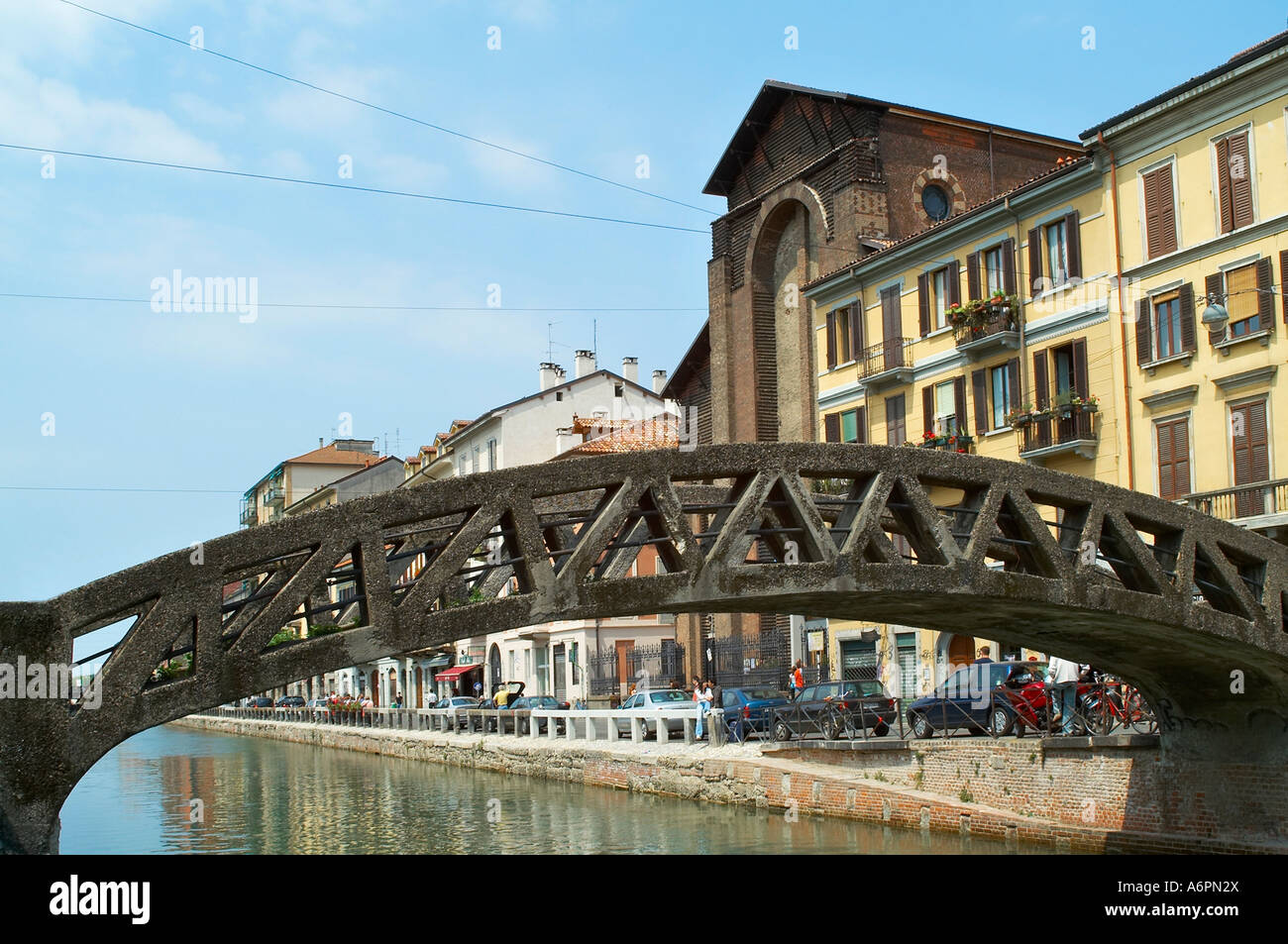 Milan, Naviglio, Canale Grande Stock Photo - Alamy