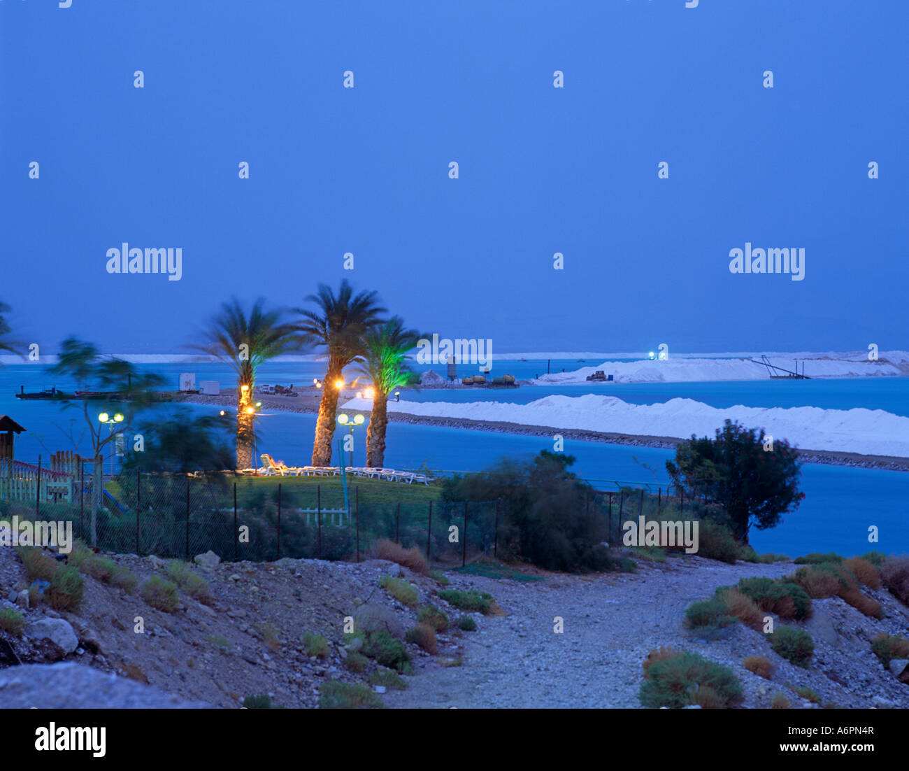 Salt Factory The Dead Sea Israel Middle East Stock Photo - Alamy