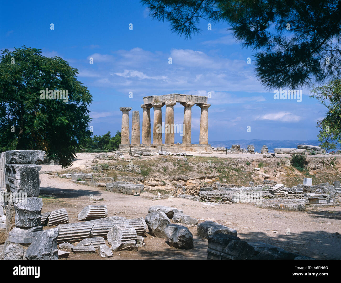 Ancient Corinth Greek Mainland Hellas Stock Photo - Alamy