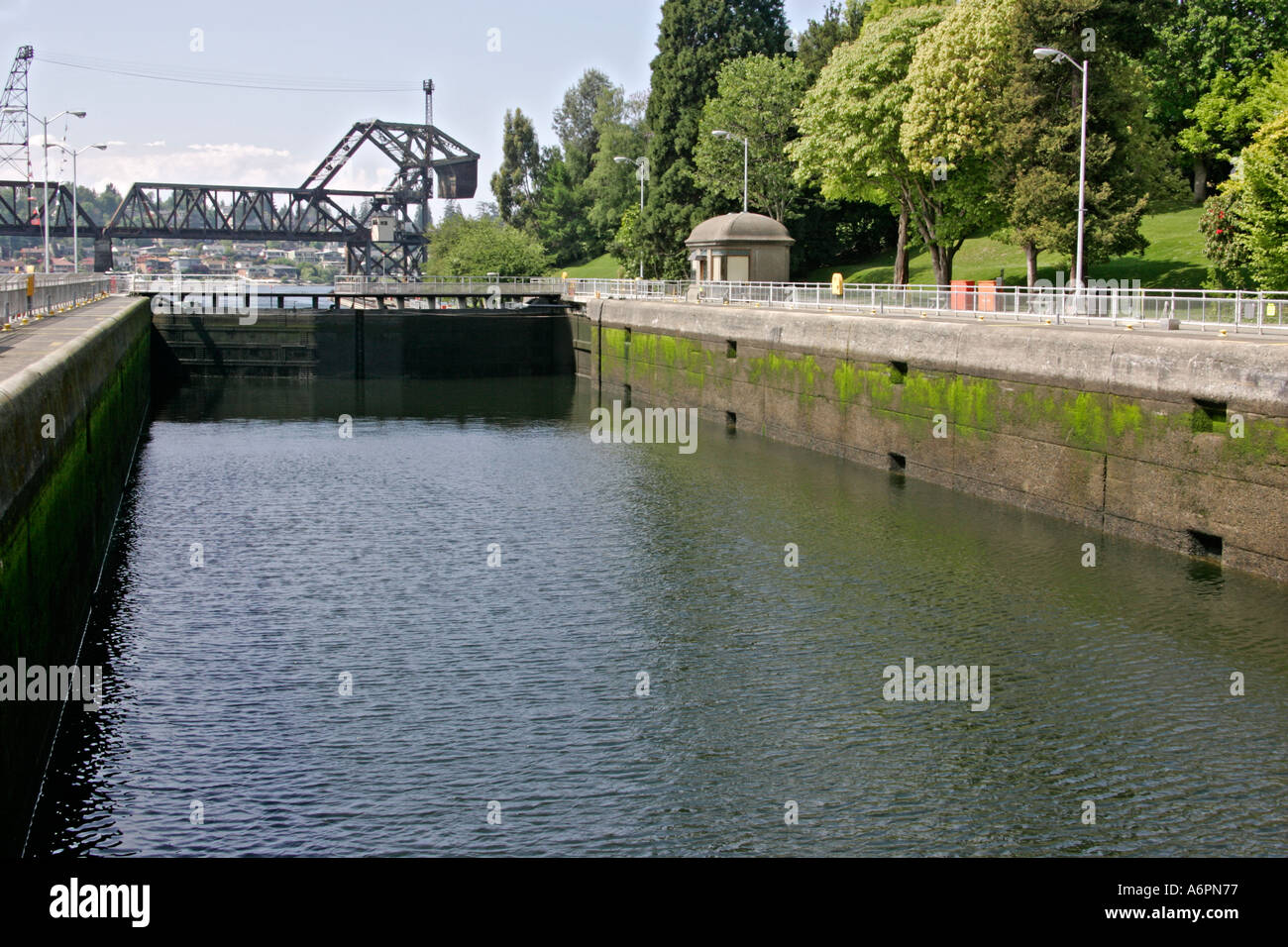 U.S. Government Hiram Chittendon Locks, Seattle, Washington, USA Stock ...