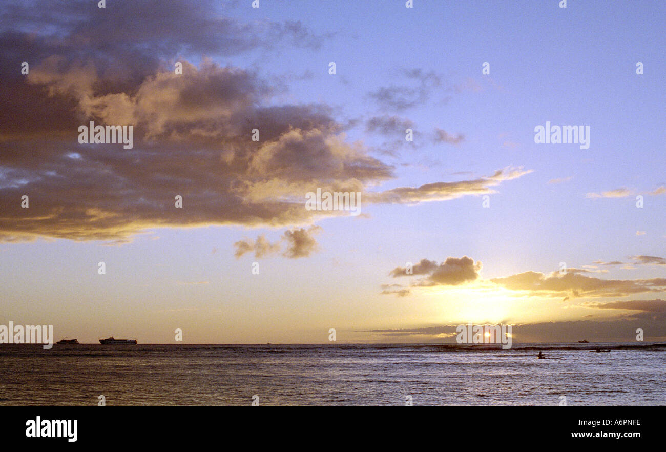 cool blue sunset Stock Photo - Alamy