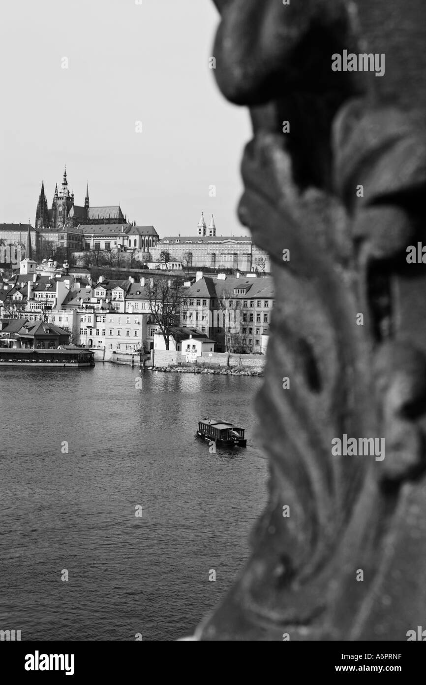 From charles bridge Black and White Stock Photos & Images - Alamy