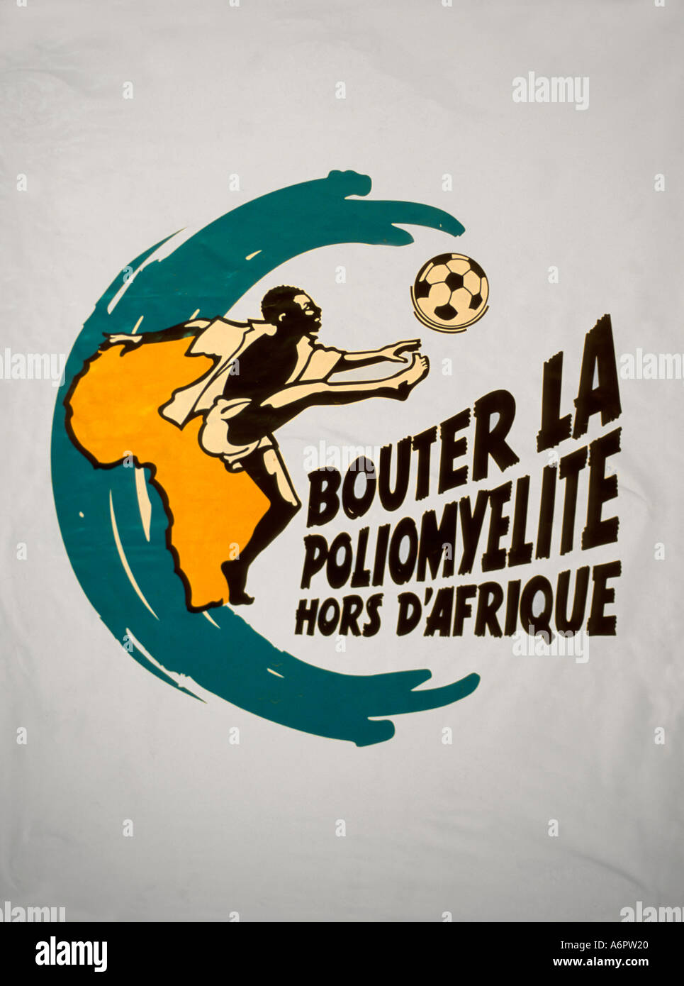 Anti-polio poster in Mali, West Africa Stock Photo - Alamy