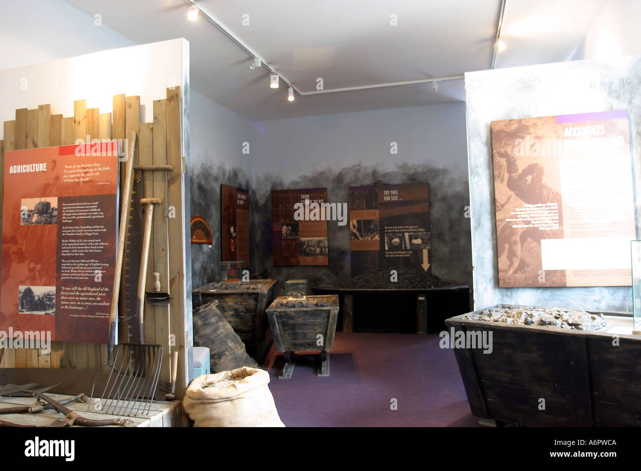 The mining display at Durban House The D H Lawrence Heritage Centre ...