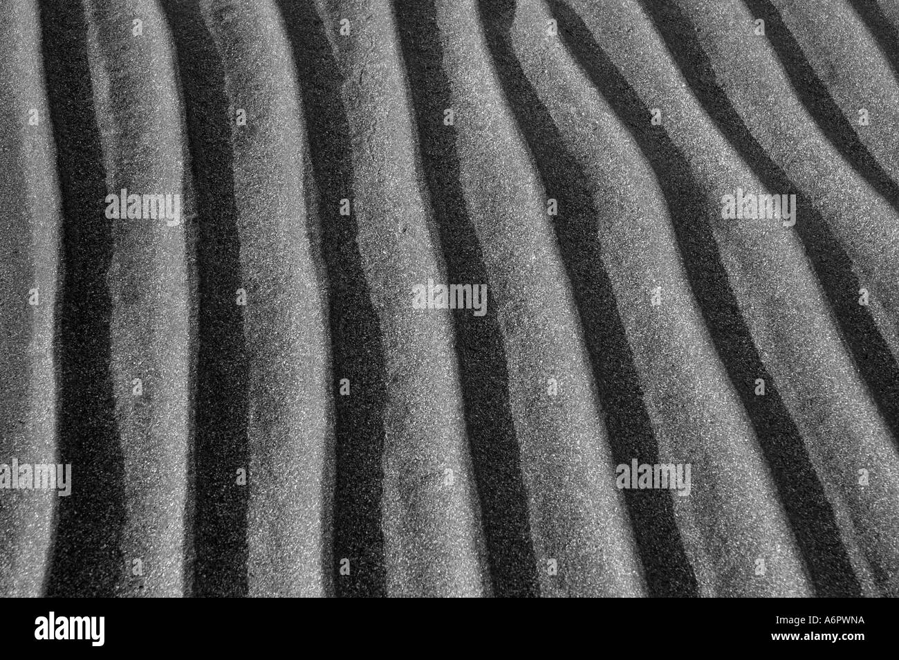 Sand Patterns on Beach, Thorness Bay, Gurnard, Cowes, Isle of Wight ...