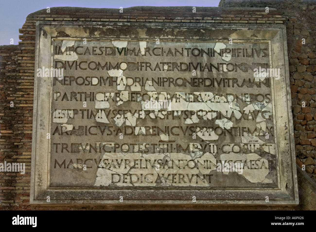 Stone Roman Engraving Stock Photo - Alamy