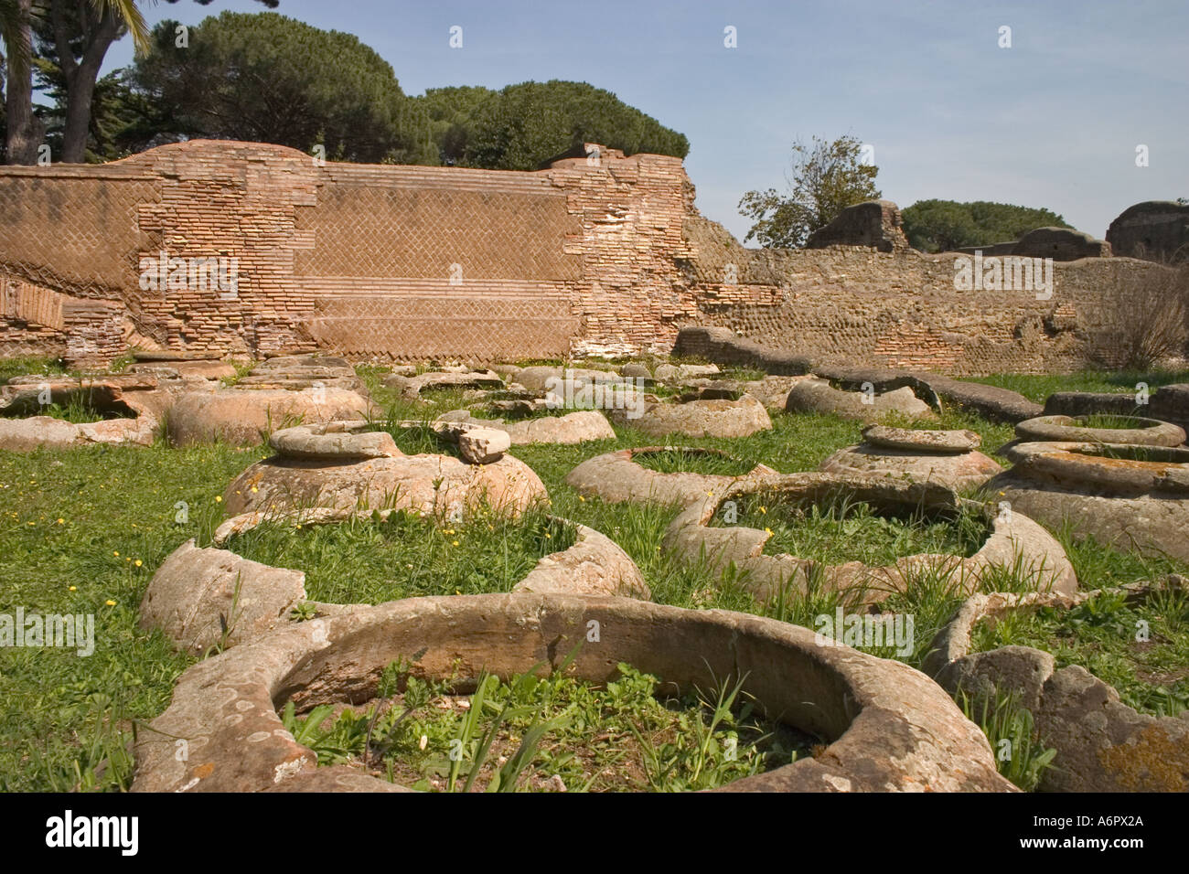 Roman Grain containers Stock Photo - Alamy