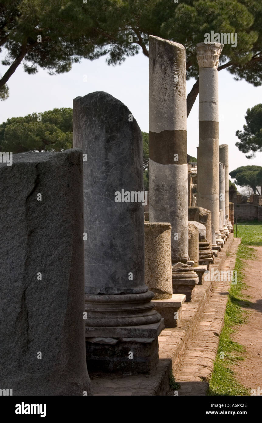 Ancient Roman columns Stock Photo - Alamy