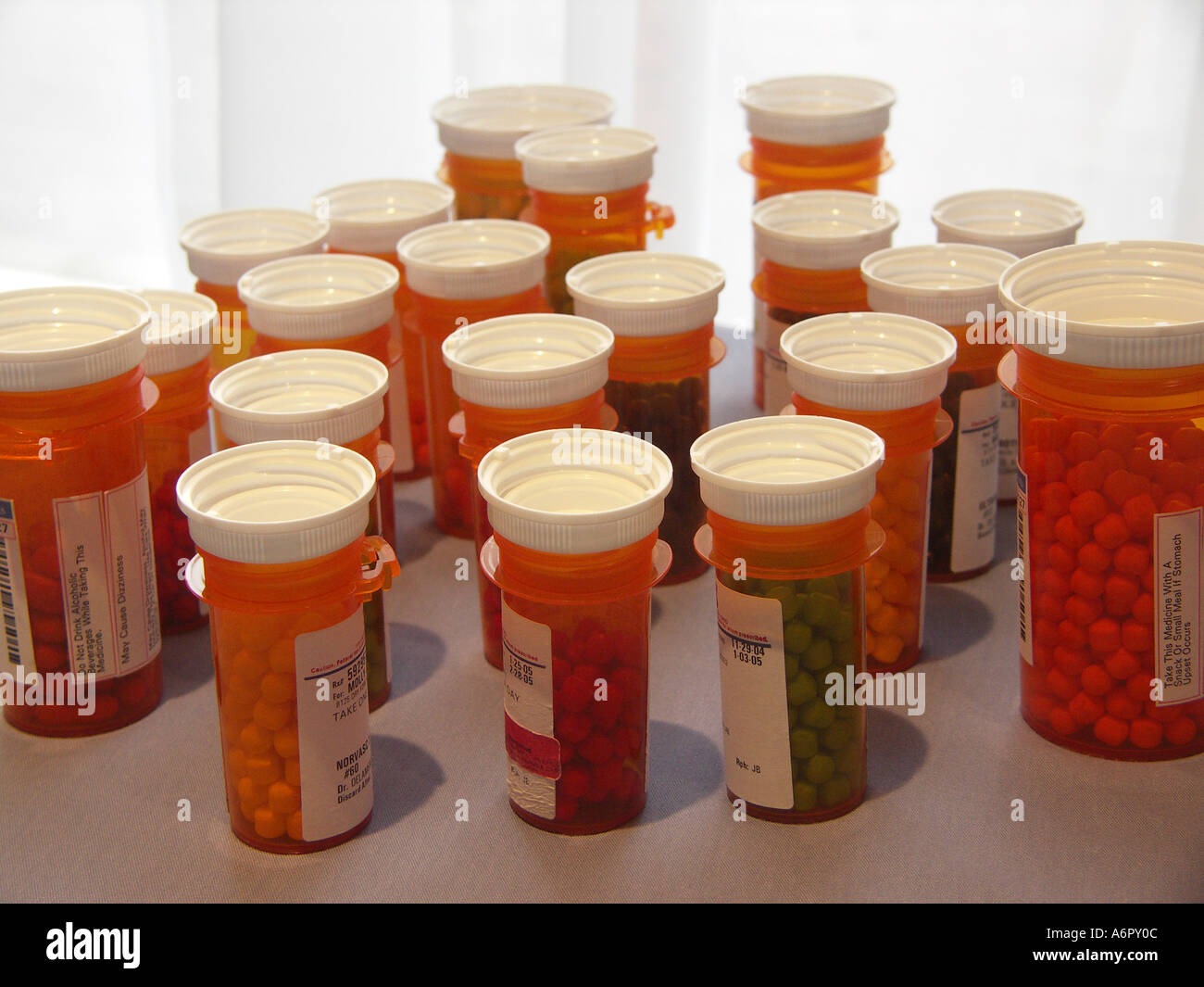 Grouping many bunch containers addiction hi-res stock photography and ...
