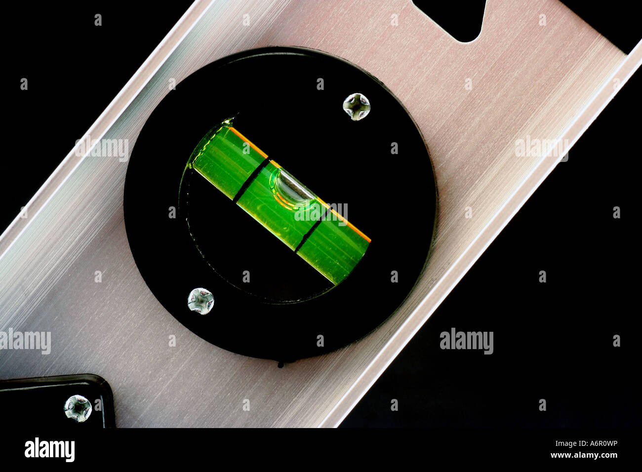 Metal spirit level Stock Photo - Alamy