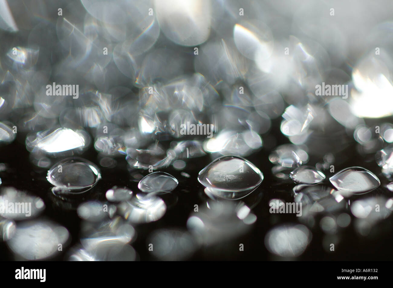 Rain drops on a window look like little diamond jewels Stock Photo - Alamy