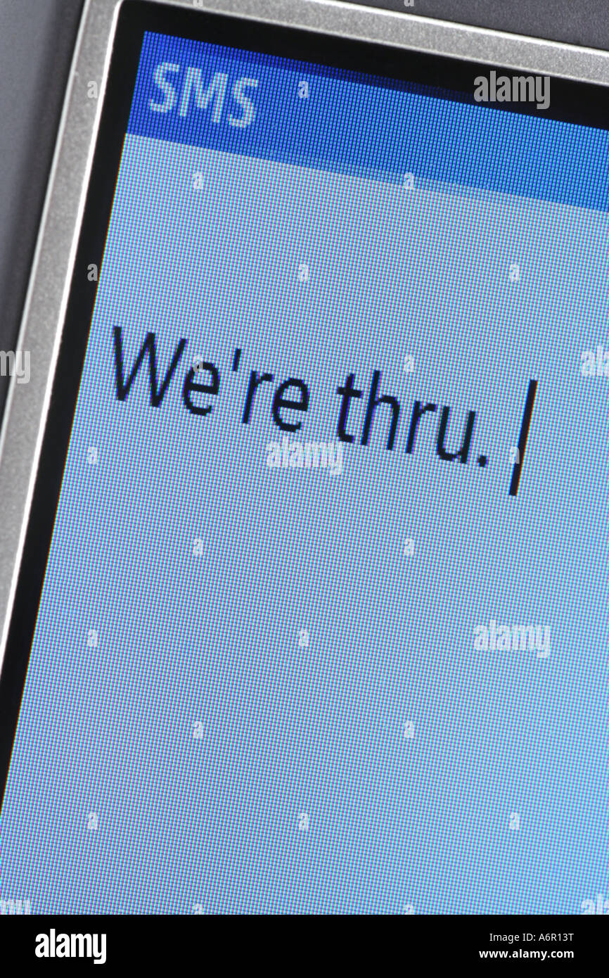 Final screen message hi-res stock photography and images - Alamy