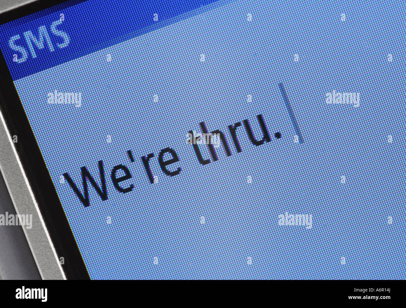 Final screen message hi-res stock photography and images - Alamy