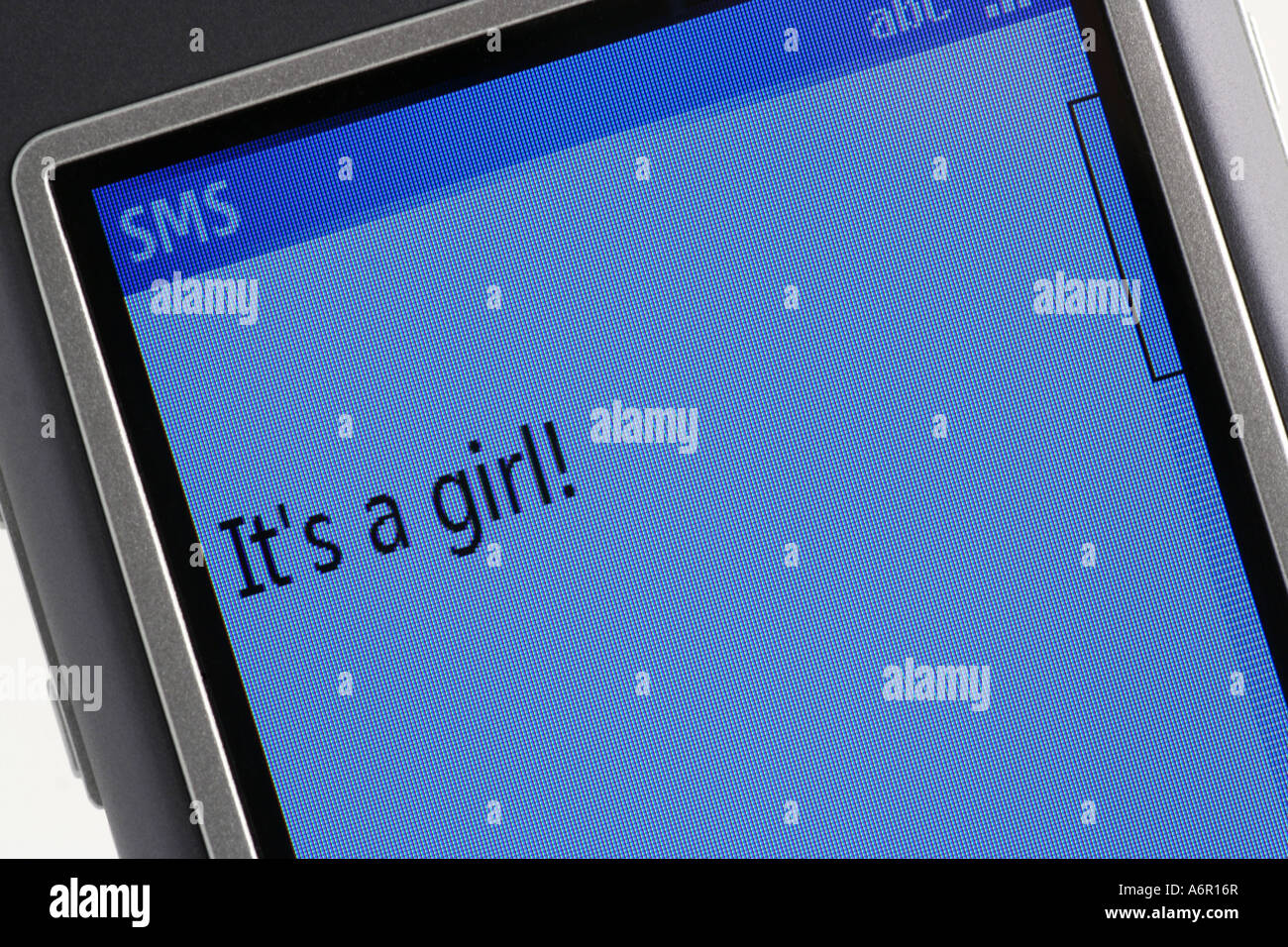 Text message - 'It's a girl!' Stock Photo - Alamy
