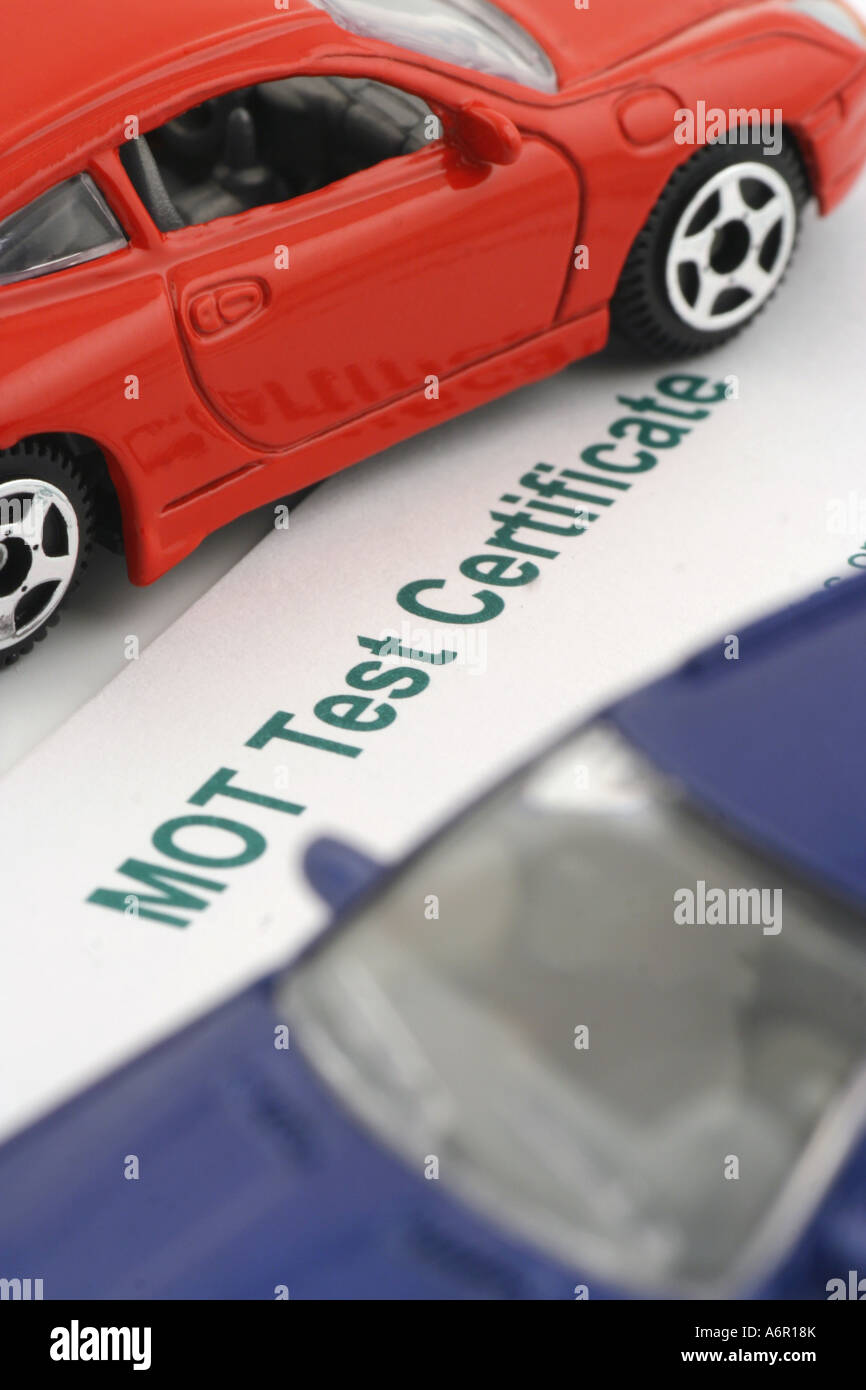 MOT test certificate Stock Photo - Alamy