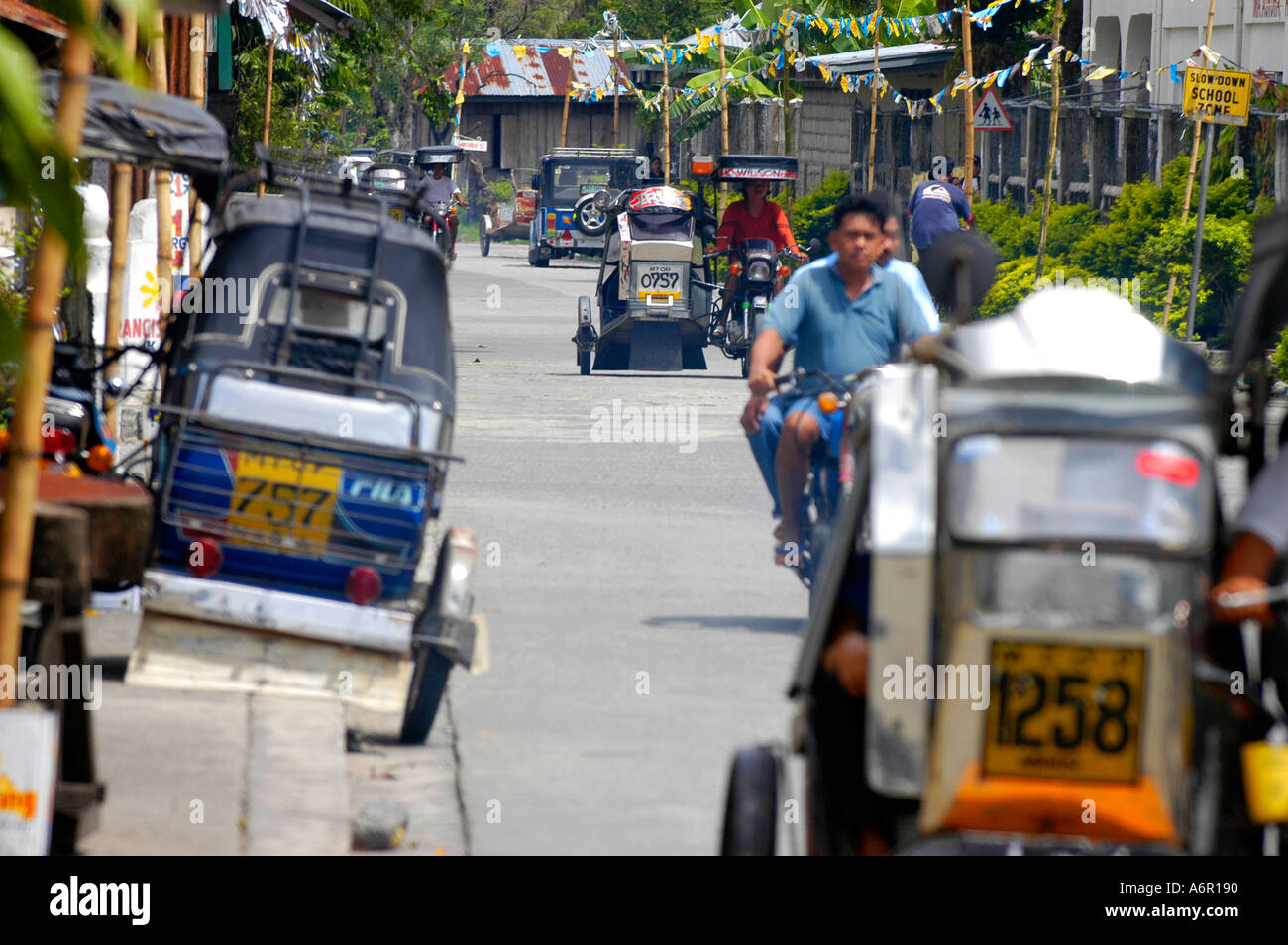 Took Took taxi mopeds in Philippines Stock Photo - Alamy