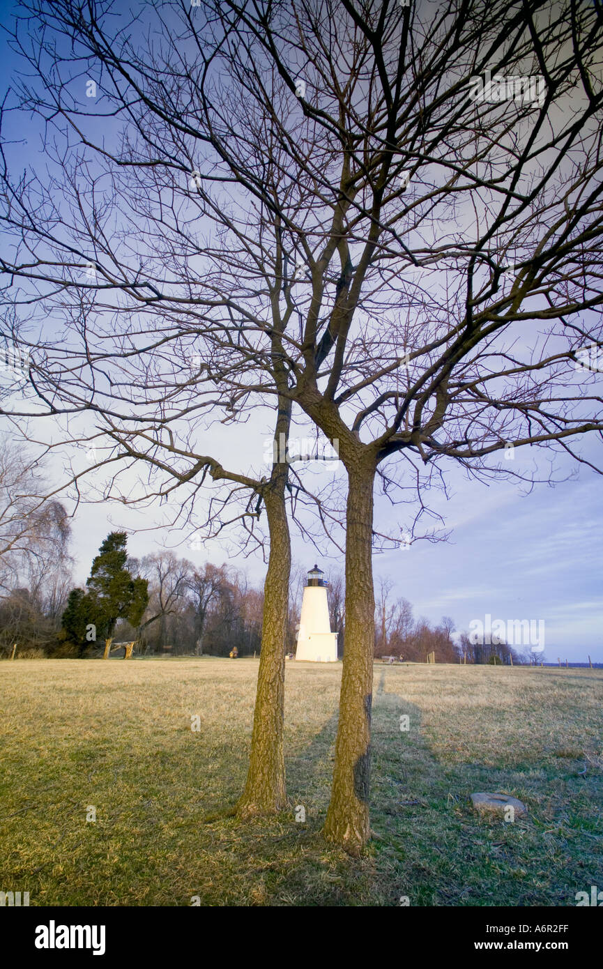Turkey Point, Lighthouse in Elk Neck State Park, Maryland. Built in ...