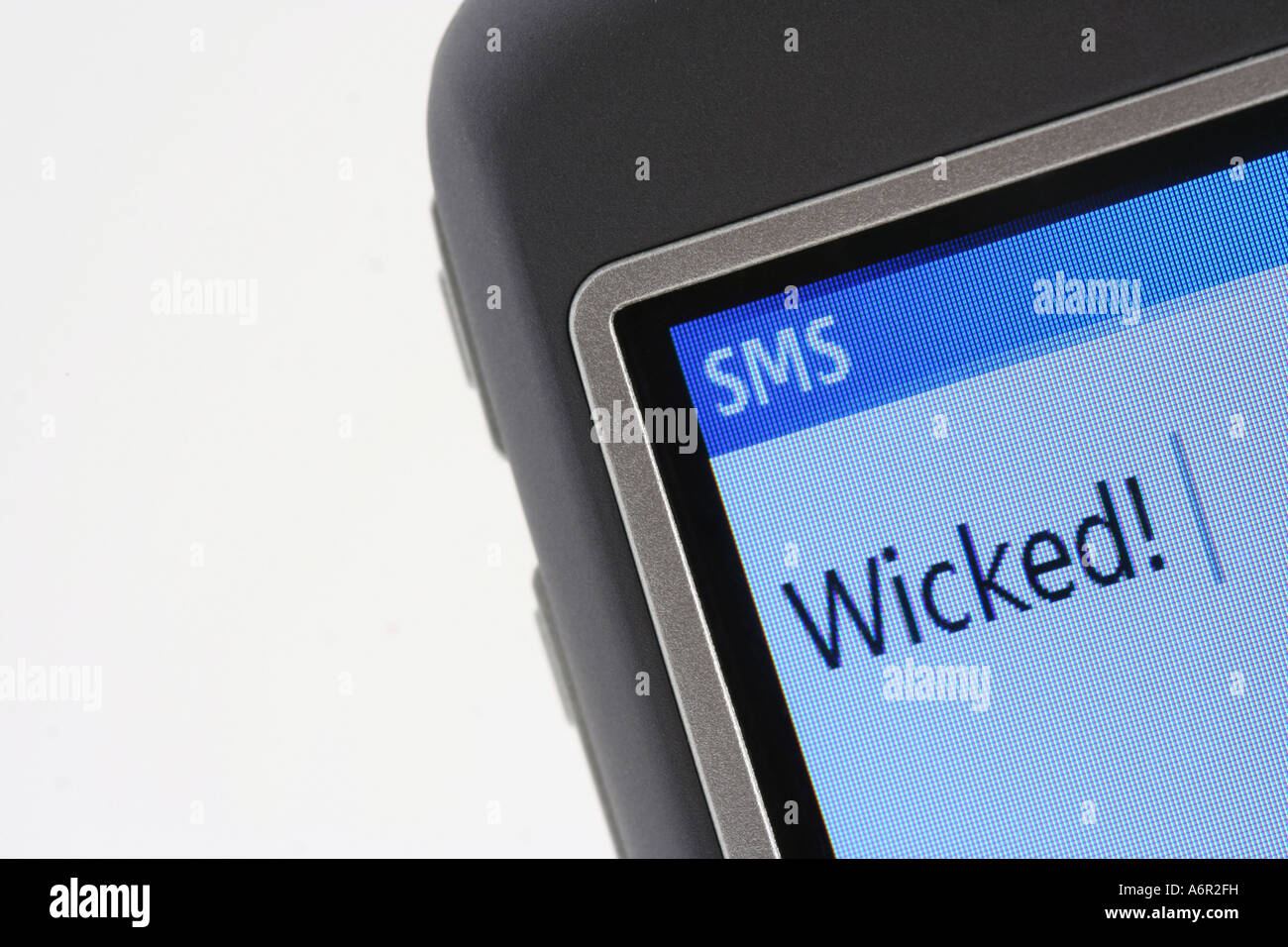 Text message - 'Wicked' Stock Photo - Alamy