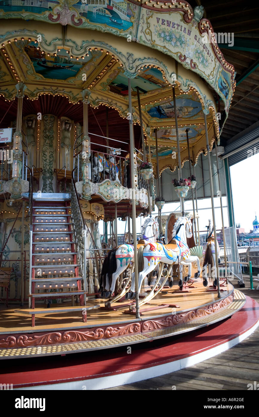 Blackpool north pier carousel hi-res stock photography and images - Alamy