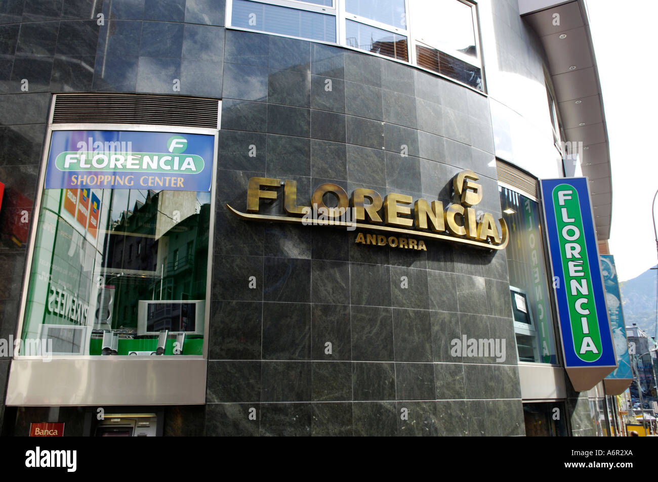 Andorra La Vella, capital, shopping mall Florencia Stock Photo - Alamy