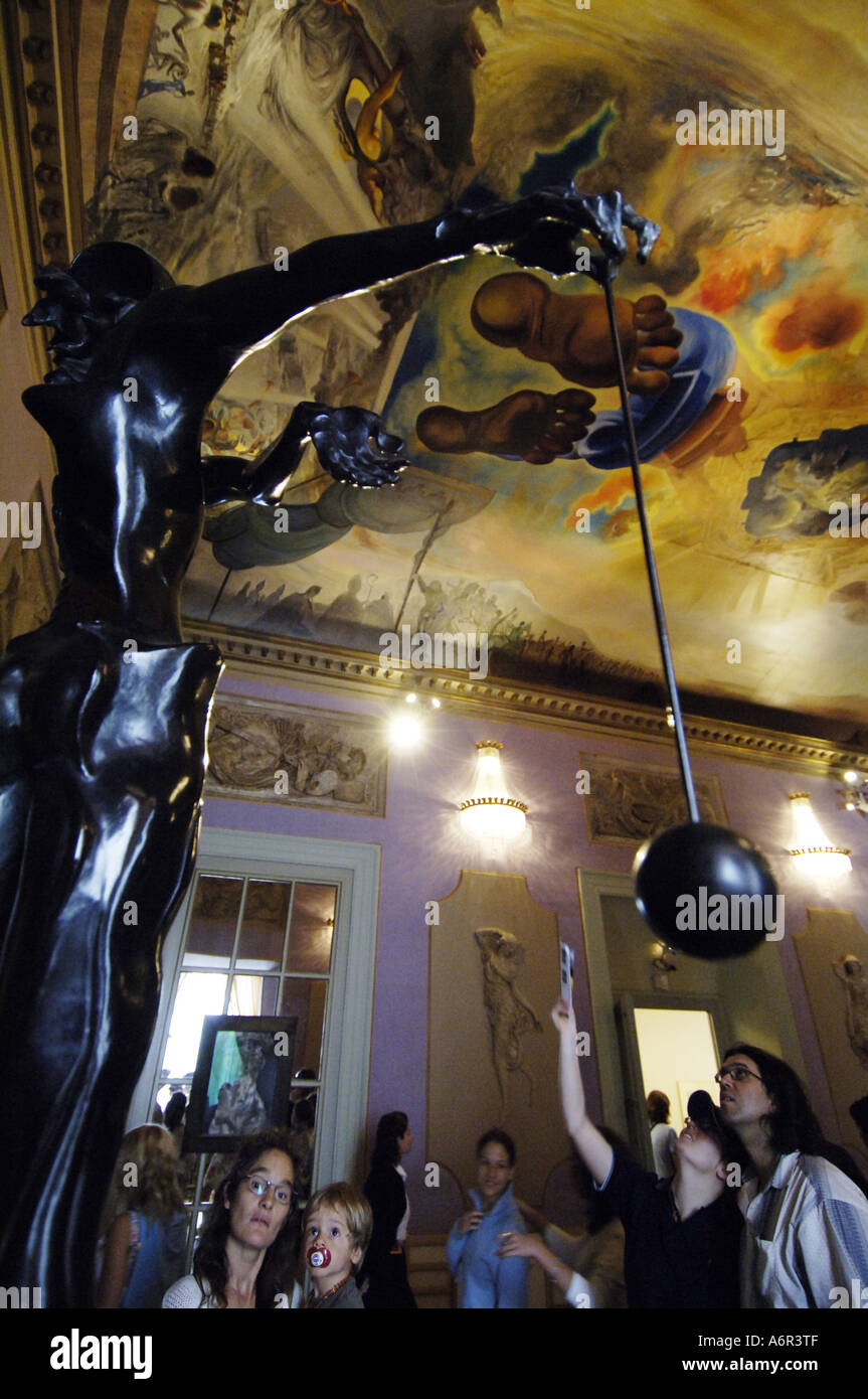 Salvatore Dali Museum, ceiling painting Palace of the Wind Stock Photo ...