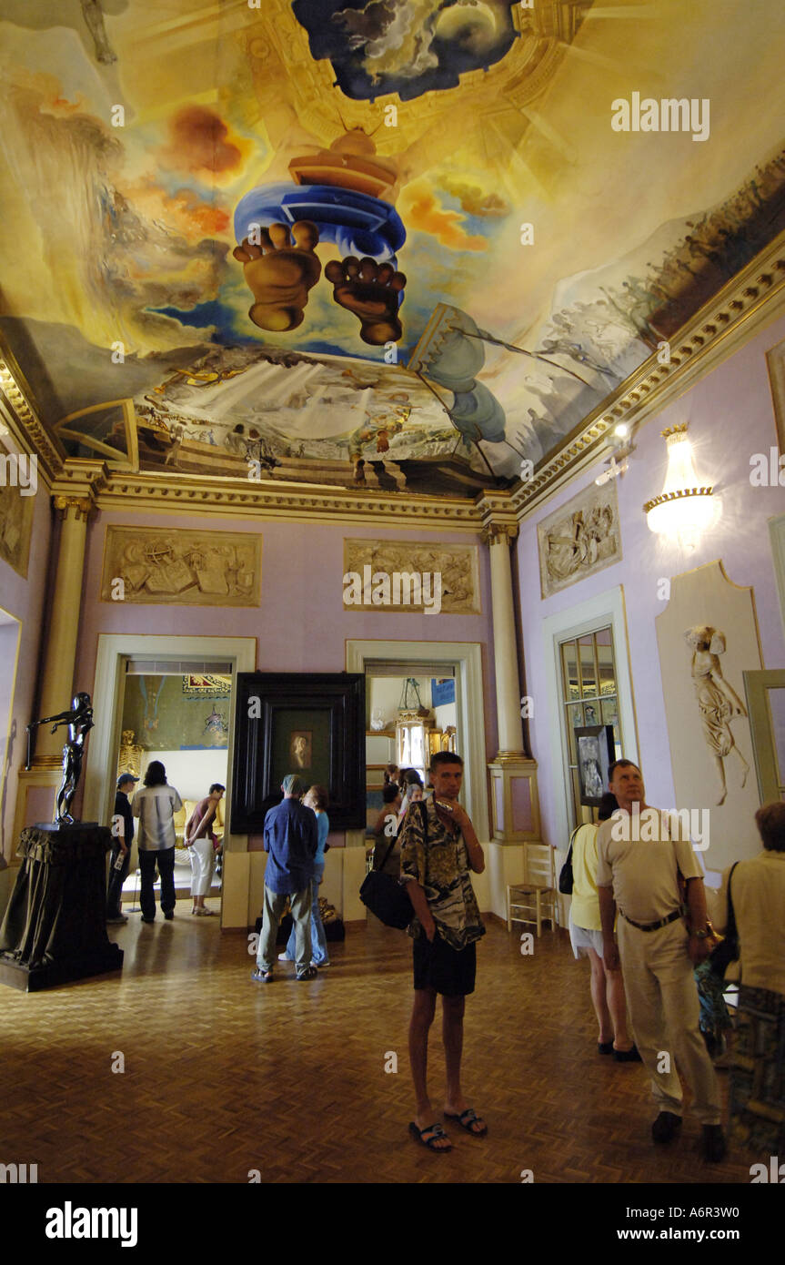 Salvatore Dali Museum, ceiling painting Palace of the Wind Stock Photo ...