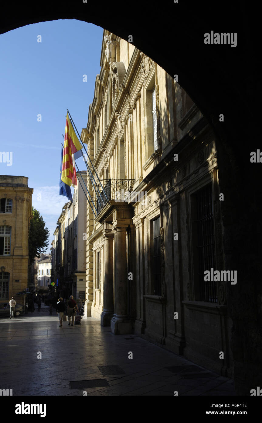 Aix en Provence, town hall square Stock Photo - Alamy