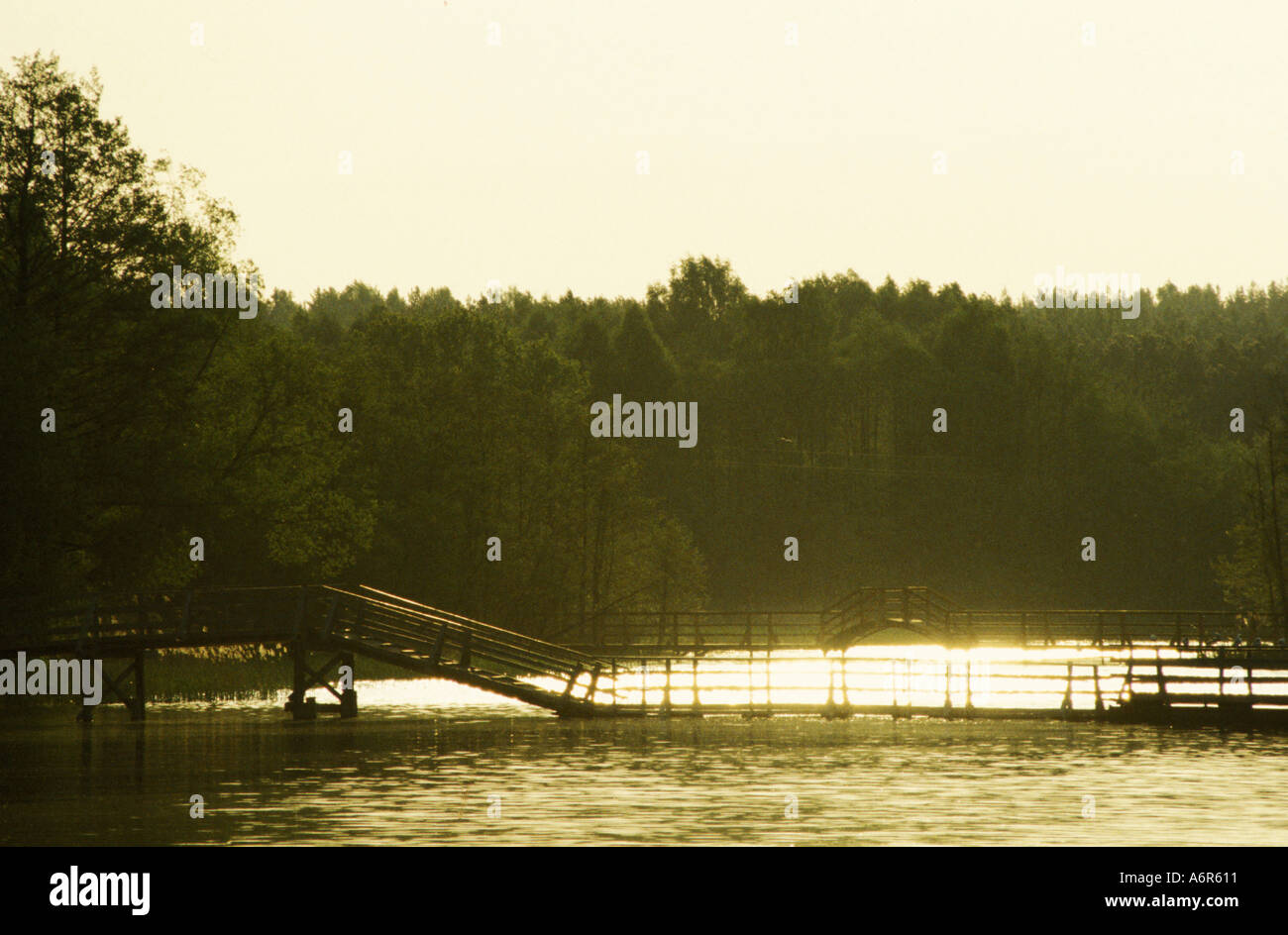 daybreak at lake Stock Photo - Alamy