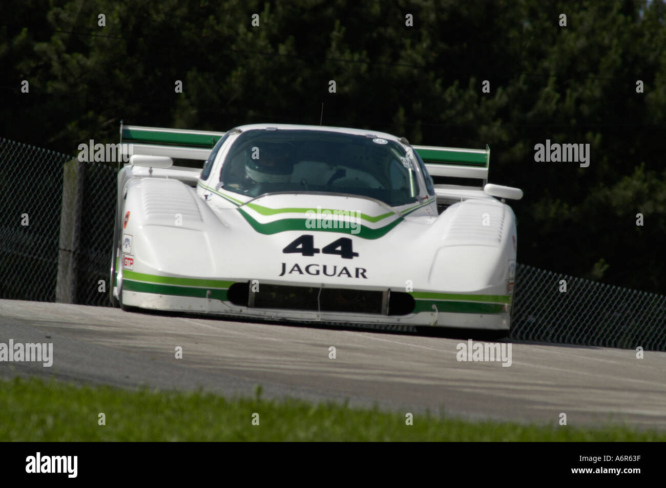 Jim Rogers races his 1985 Jaguar XJR7 at the SVRA Sprint Vintage Grand ...