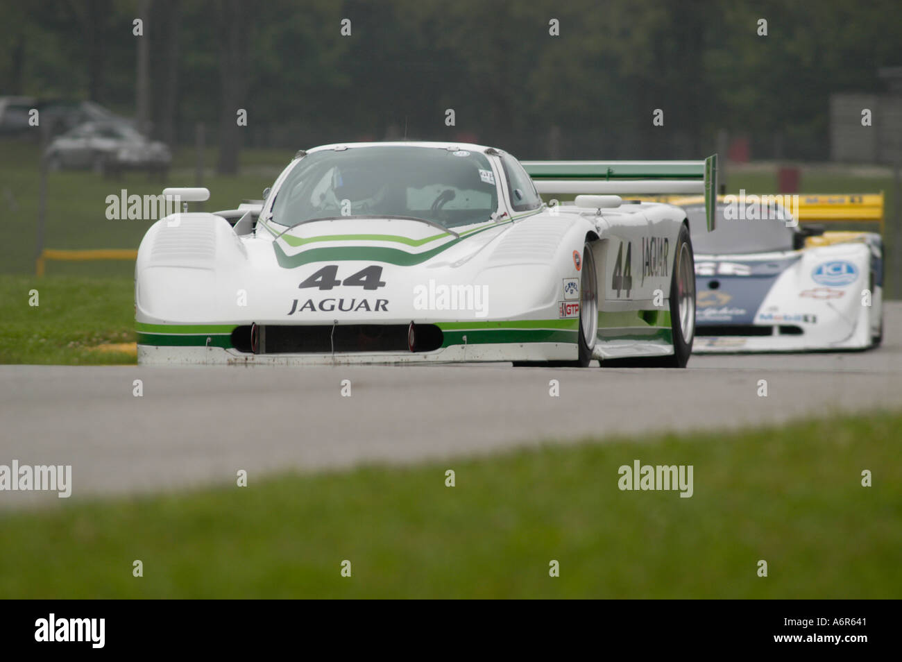 Jim Rogers races his 1985 Jaguar XJR7 at the SVRA Sprint Vintage Grand ...
