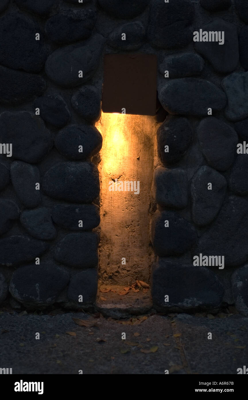 Indoor landscaping lighting in Ubud Bali Indonesia Asia Stock Photo - Alamy