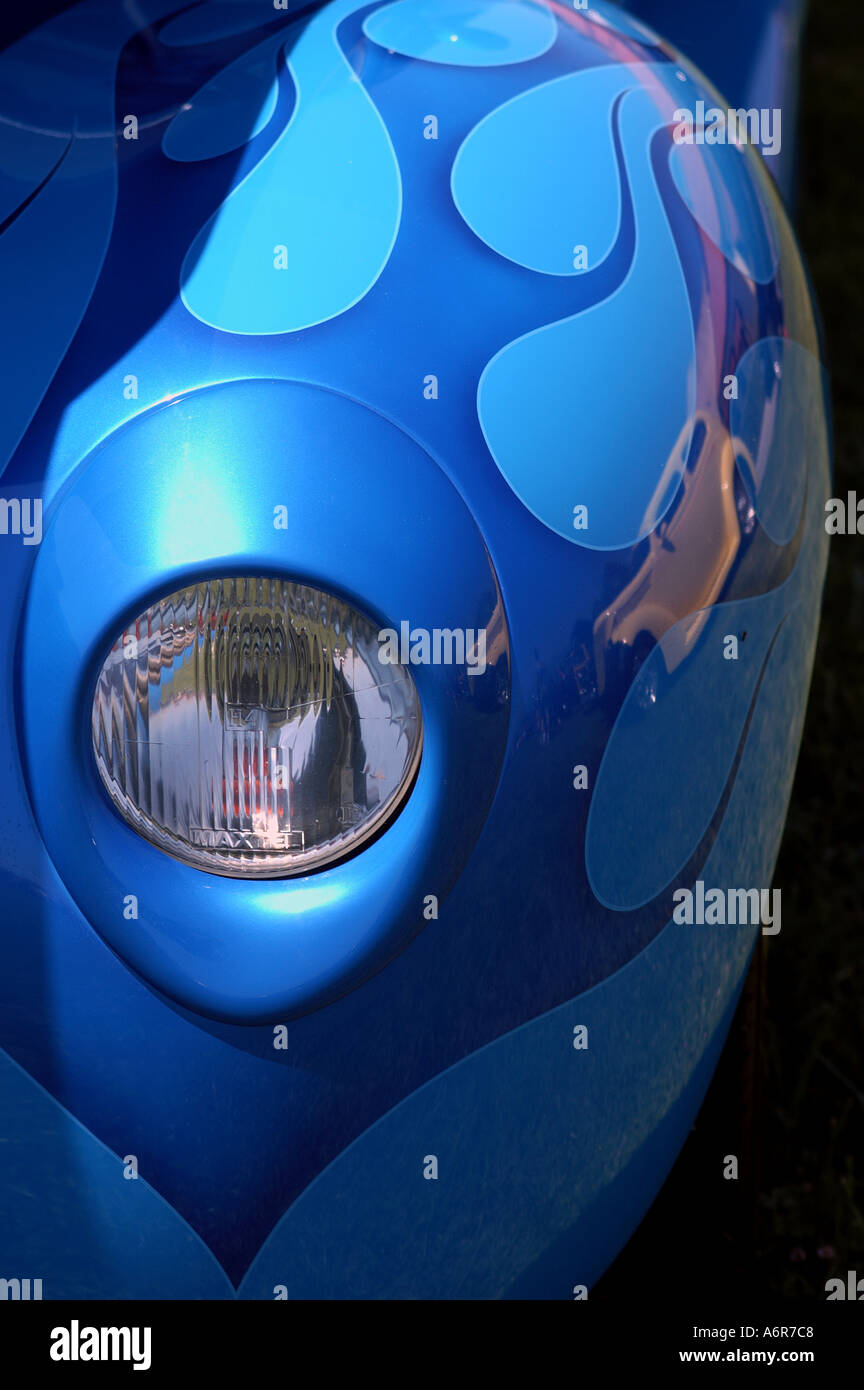 Blue flame classic car hi-res stock photography and images - Alamy