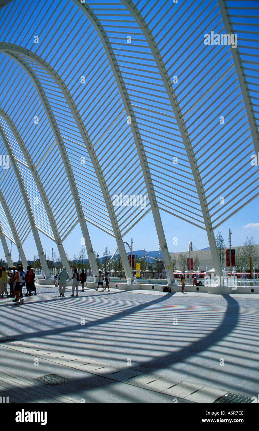 Arched ribs of the modern Agora Stock Photo - Alamy