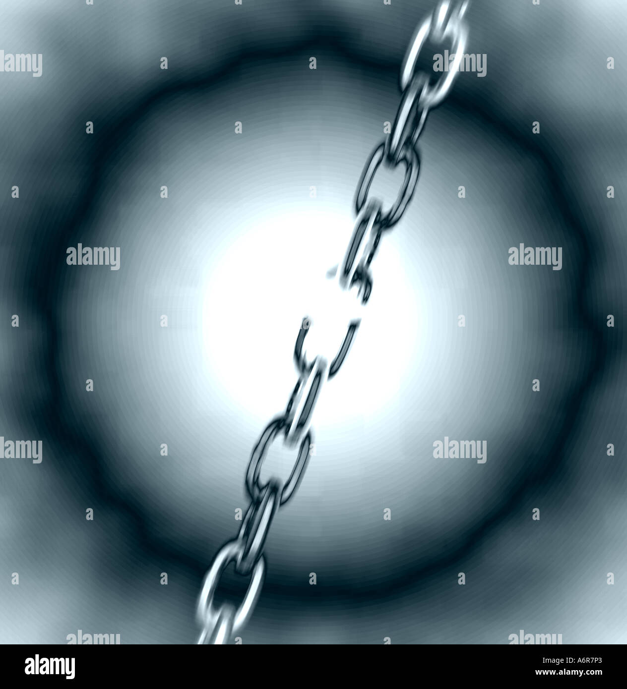 chain with broken link concept Stock Photo - Alamy