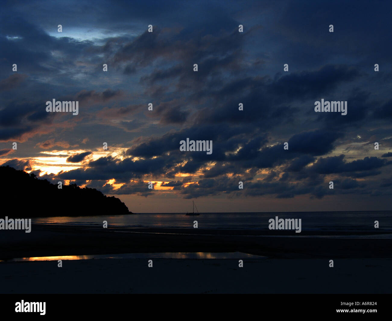 Sunset at Nexus Karambunai in Sabah Malaysia Asia Stock Photo - Alamy