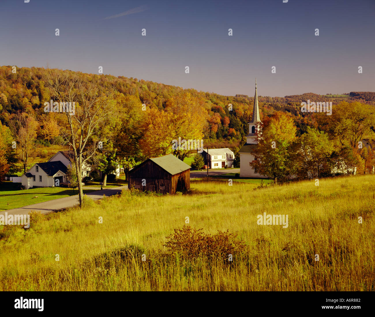 village of Waits River Vermont USA fall foliage Stock Photo - Alamy