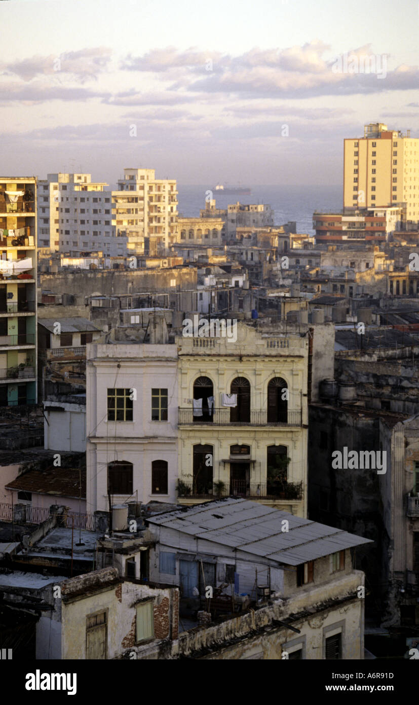 aerial view of buildings in Havana Cuba Stock Photo - Alamy