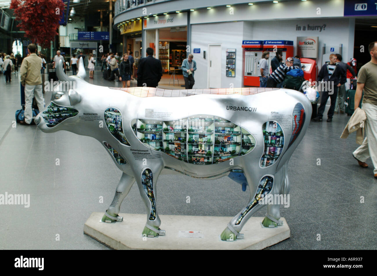 Cow Parade Manchester Stock Photo - Alamy