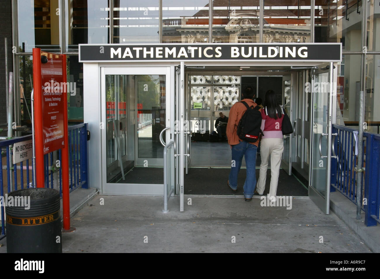 Entrance to Mathematics building University of Manchester Oxford Road ...