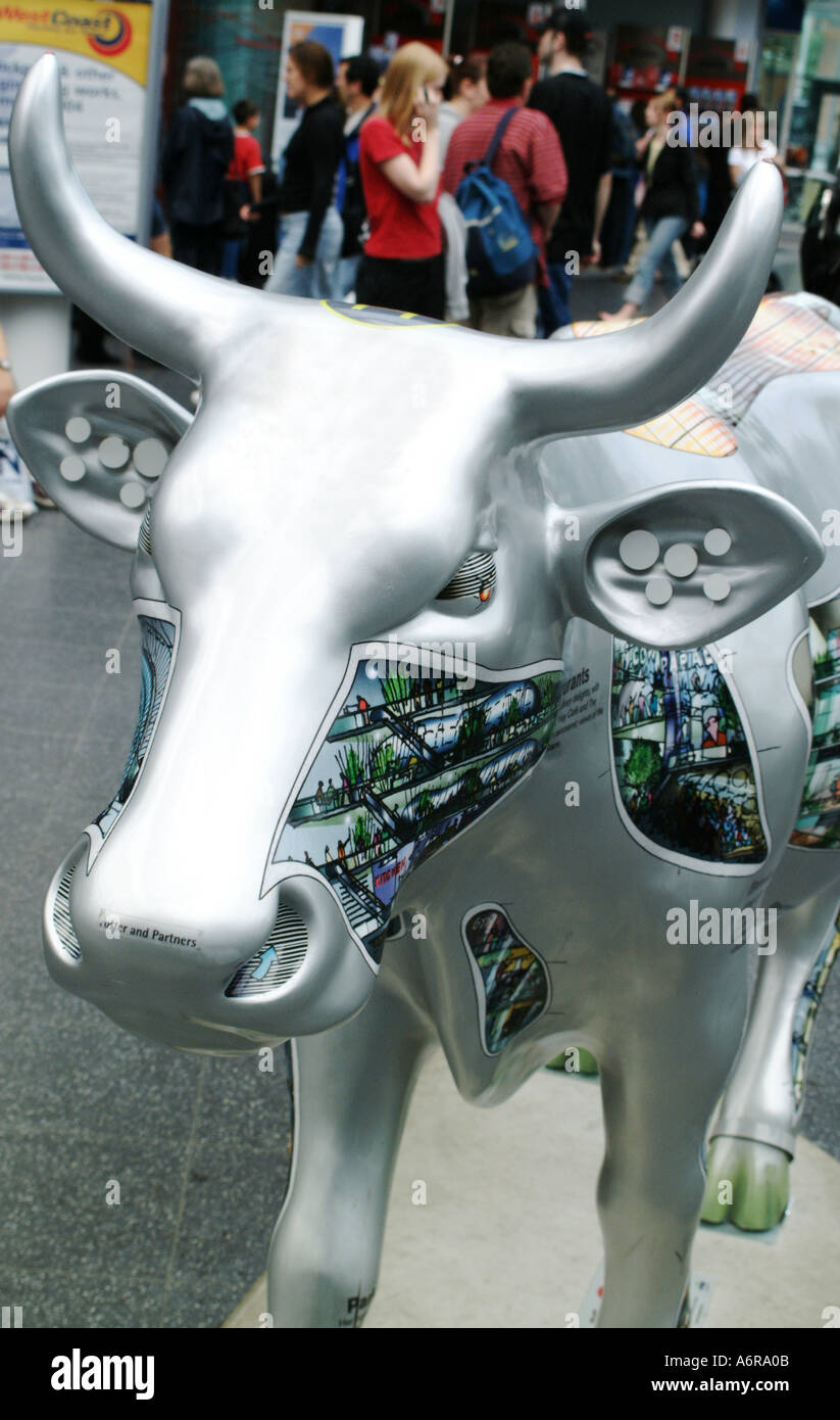 Cow Parade Manchester Stock Photo - Alamy