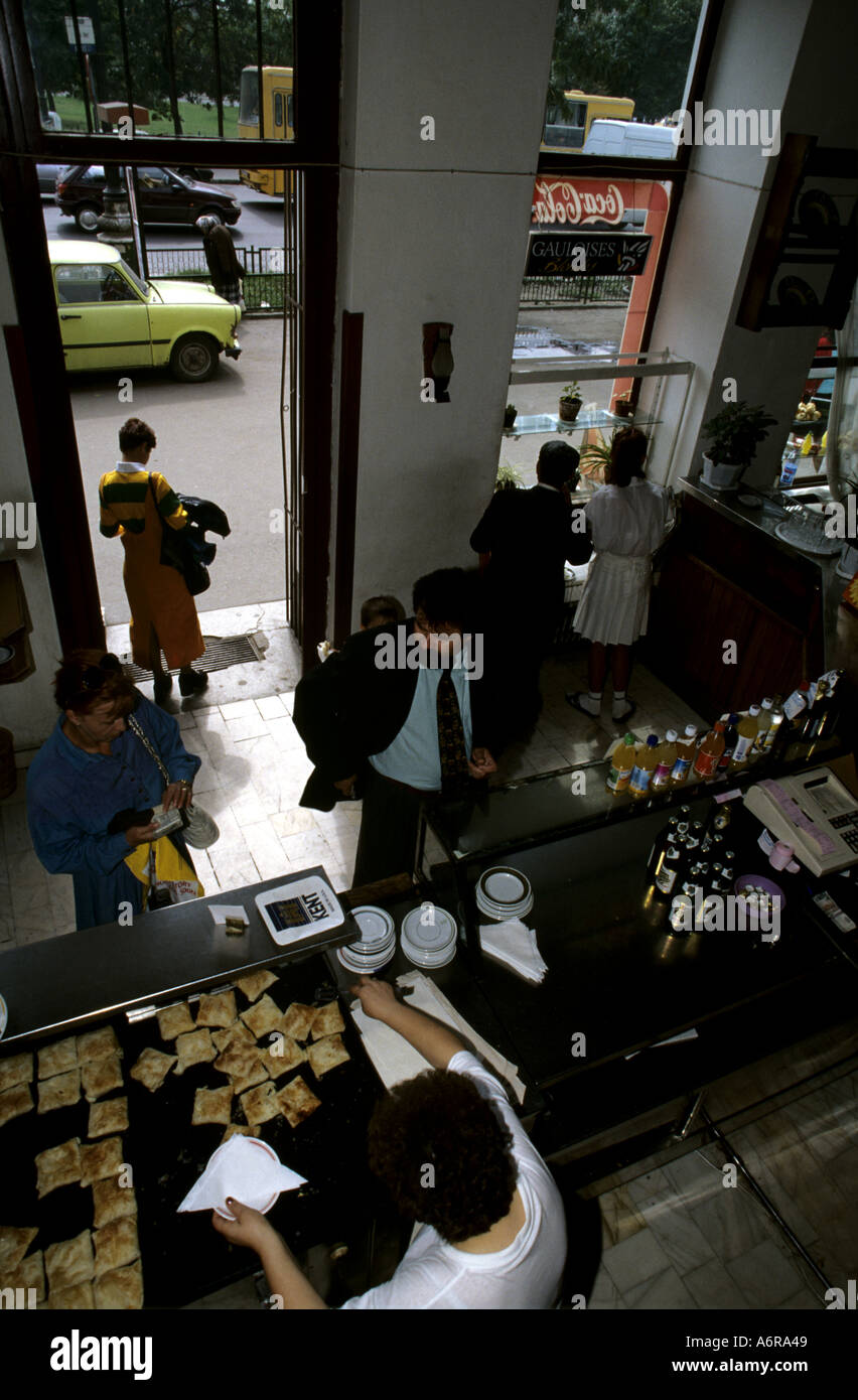 cafeteria central Bucharest Romania coffee Stock Photo - Alamy